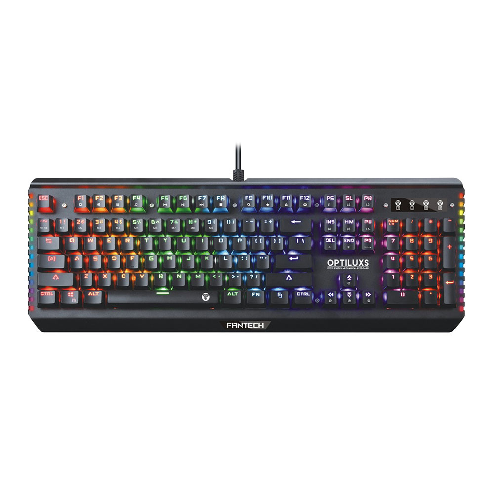 KEYBOARD (คีย์บอร์ด) FANTECH MK884 OPTILUXS (ORANGE OPTICAL SWITCH ...