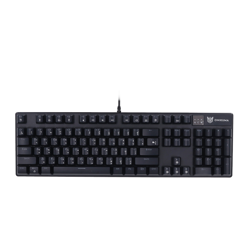 KEYBOARD (คีย์บอร์ด) ONIKUMA G27 MAJIN (BLUE SWITCH) (RAINBOW LED) (EN/TH)