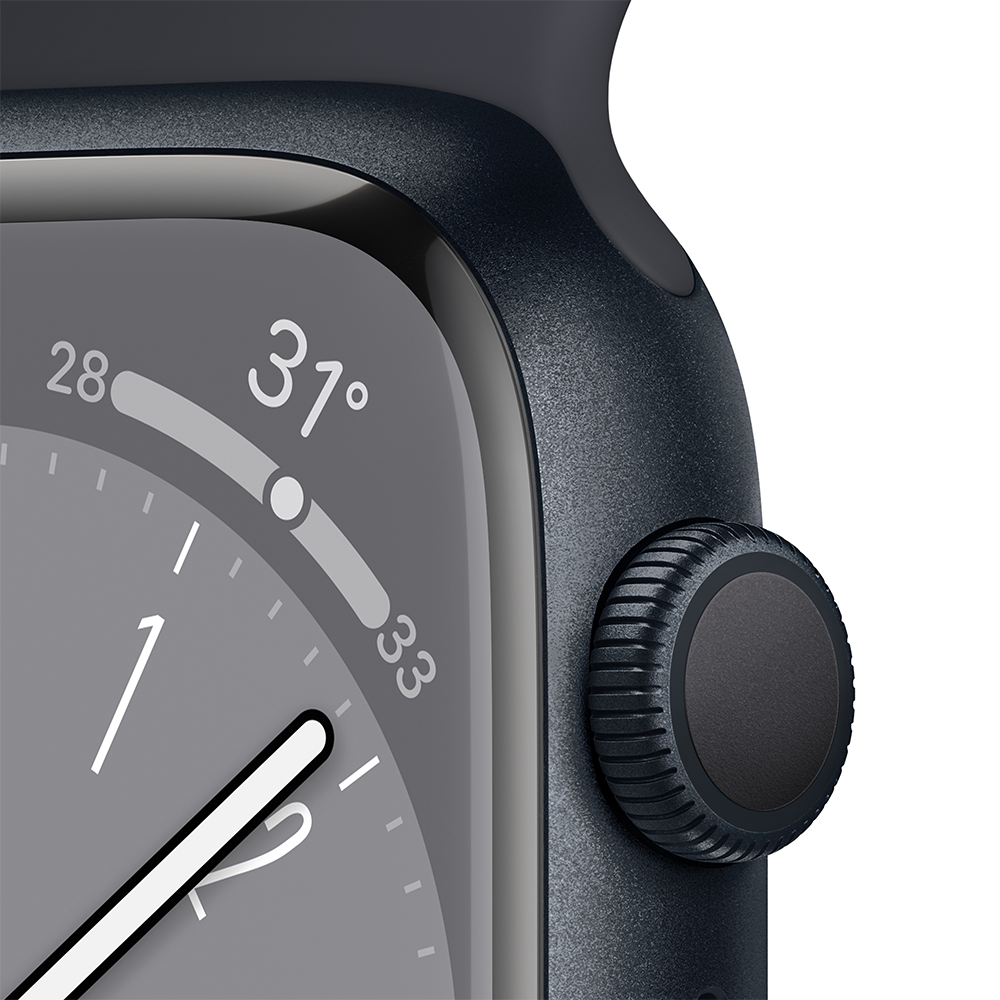 Apple Watch Series 8 GPS 41mm Midnight Aluminium Case with Midnight ...