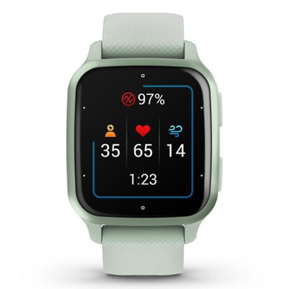 SMART WATCH (นาฬิกาอัจฉริยะ) GARMIN VENU SQ 2 METALLIC MINT WITH COOL ...