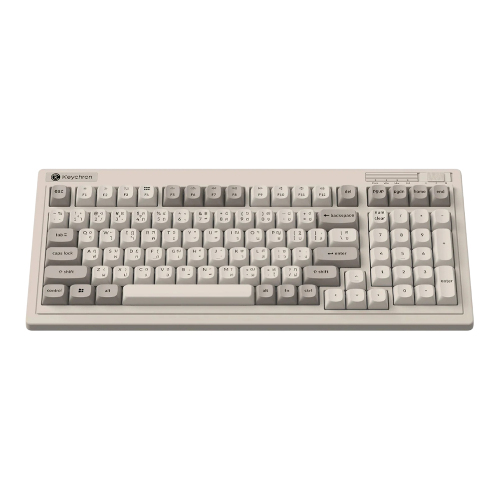 WIRELESS KEYBOARD (คีย์บอร์ดไร้สาย) KEYCHRON R5 - KEYCHRON SILENT RED ...